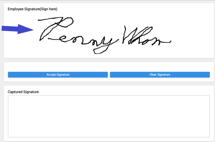 Update Employee Signature