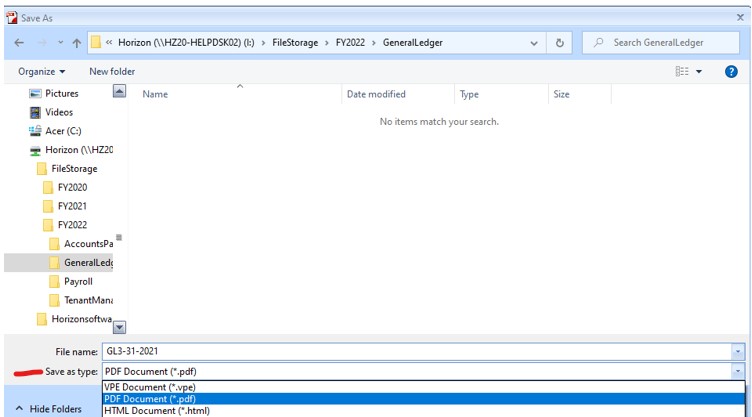 Report Preview, Print and Save Options